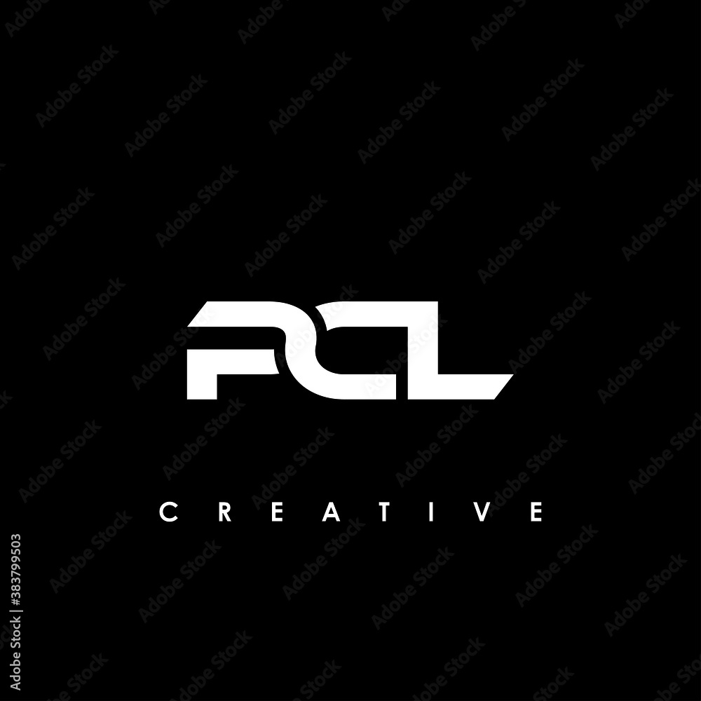 PCL Letter Initial Logo Design Template Vector Illustration Stock ...