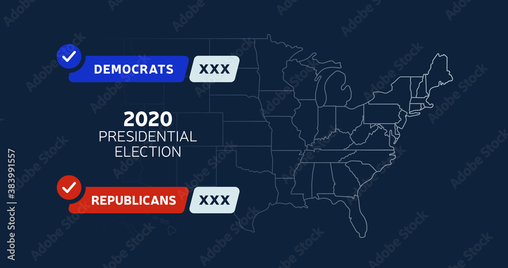 2024 USA Presidential election results map. Usa map voting ...