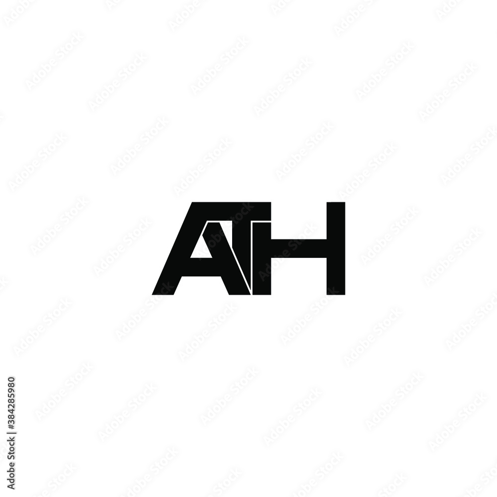 ath letter original monogram logo design Stock Vector | Adobe Stock