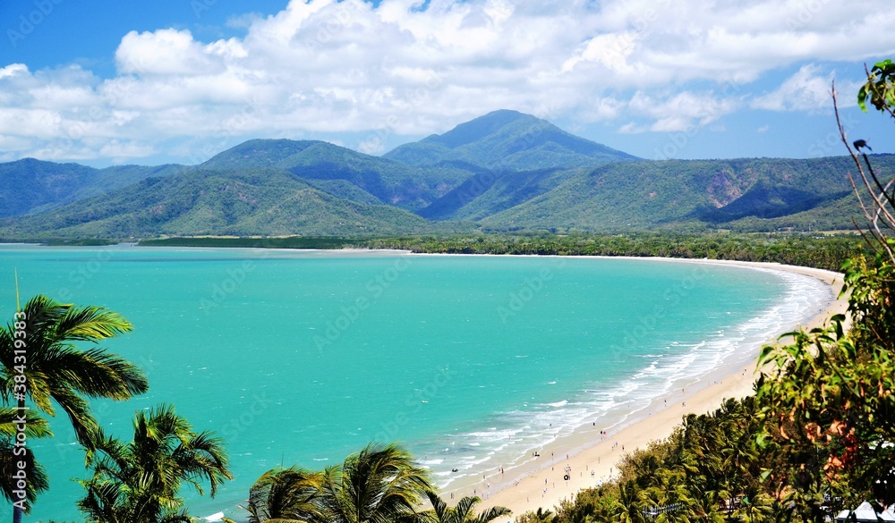 Fourmile Beach Port Douglas view from above Stock Photo | Adobe Stock