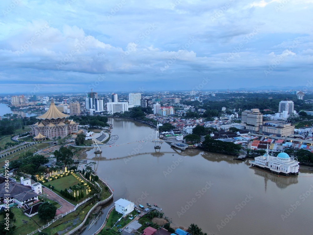 Kuching, Sarawak / Malaysia - October 10 2020: The iconic landmark ...