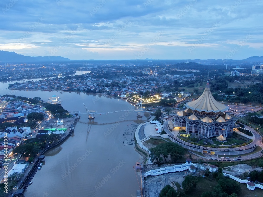 Kuching, Sarawak / Malaysia - October 10 2020: The iconic landmark ...