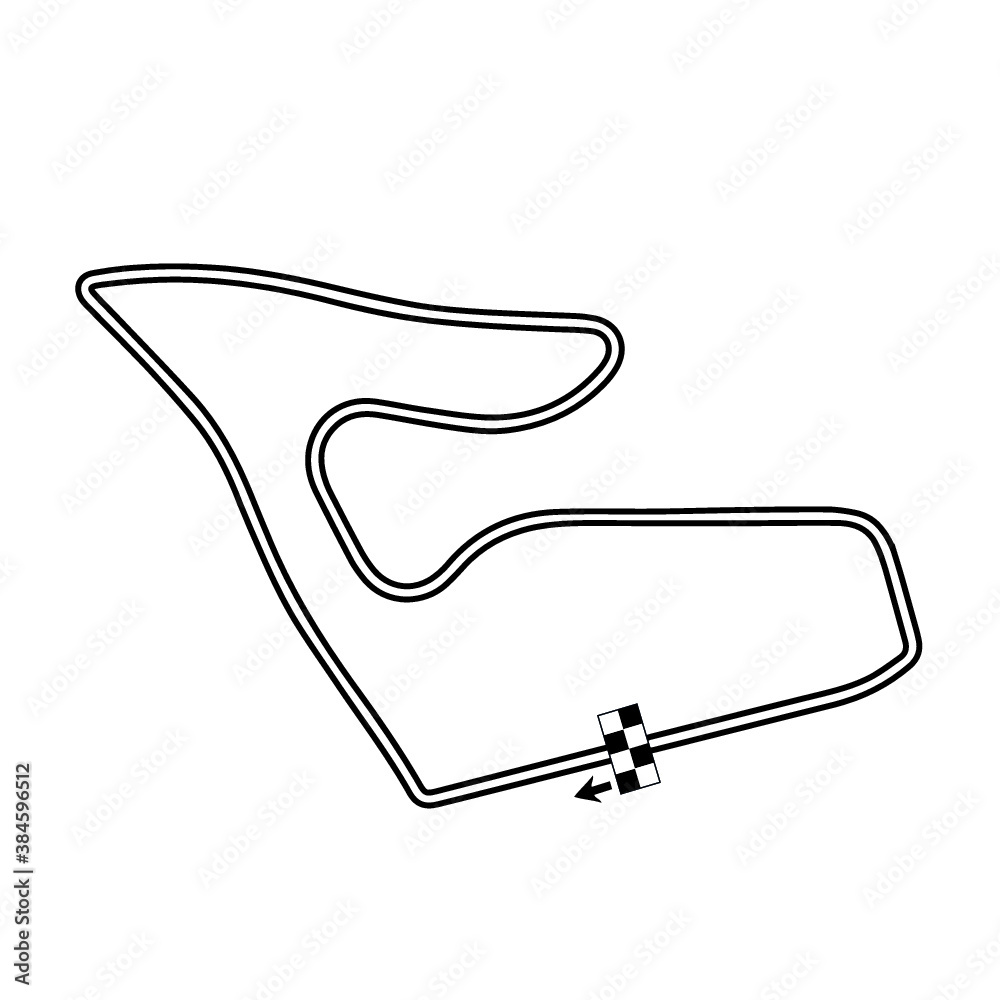 Österreich, Red Bull Ring, Map, RaceTrack, Race, Track, Vector Stock ...