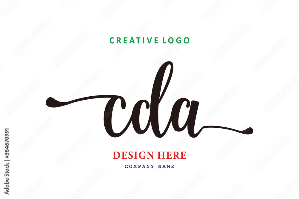 pharmacy logo composition of the letter CDA is simple, easy to ...