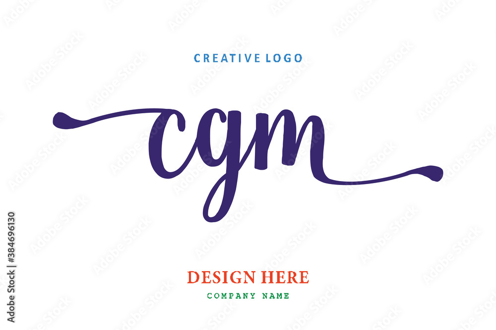 pharmacy logo composition of the letter CGM is simple, easy to ...