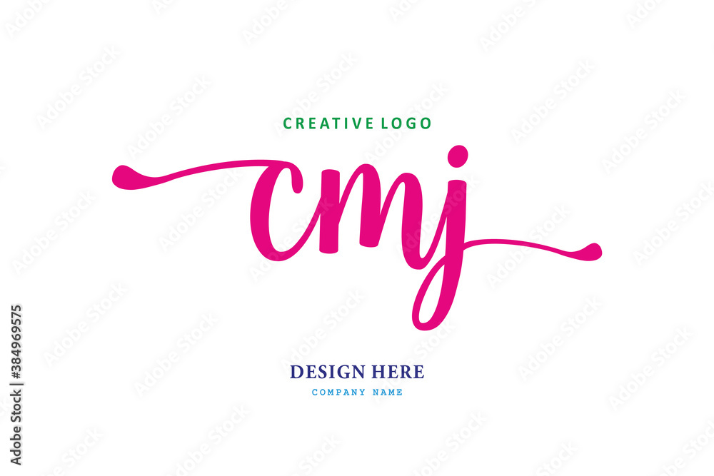 simple CMJ letter arrangement logo is easy to understand, simple and ...