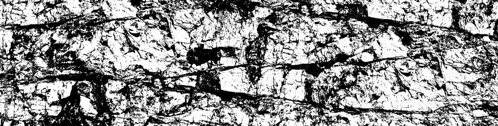 Solid particles fragments, gaps split, cavity, groove track on sharp ...