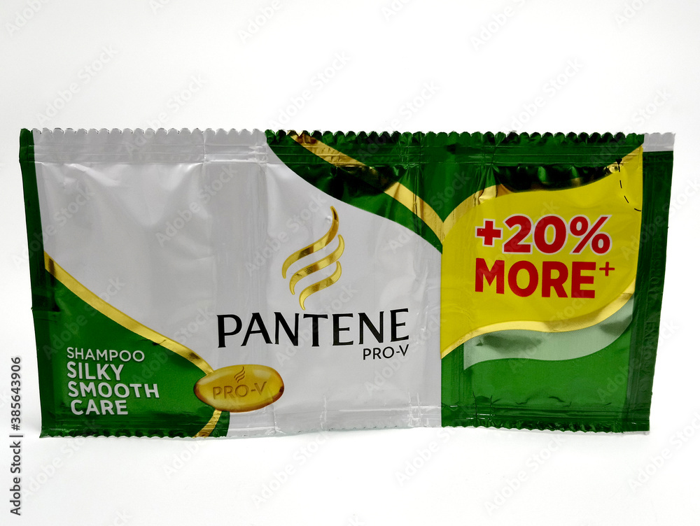 Pantene shampoo sachet in Manila, Philippines Stock Photo | Adobe Stock
