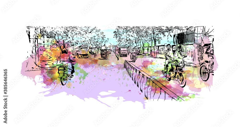 Building view with landmark of Bihar Sharif is the headquarters of ...
