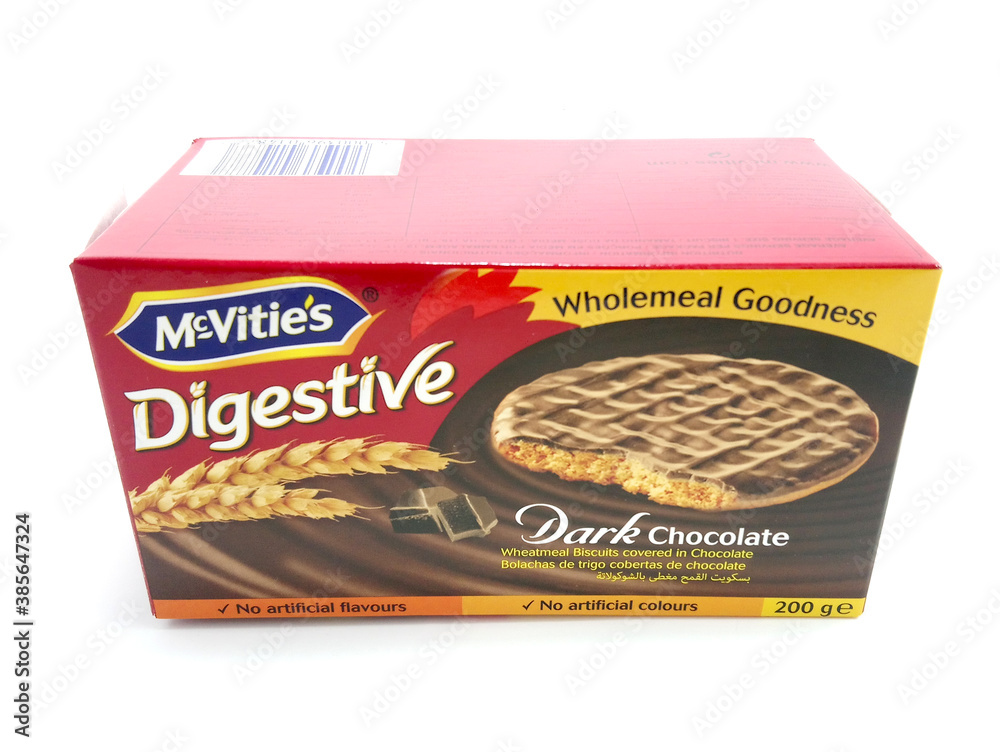 Mcvities digestive dark chocolate cookies in Manila, Philippines Stock ...