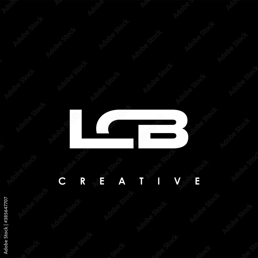 LCB Letter Initial Logo Design Template Vector Illustration Stock ...