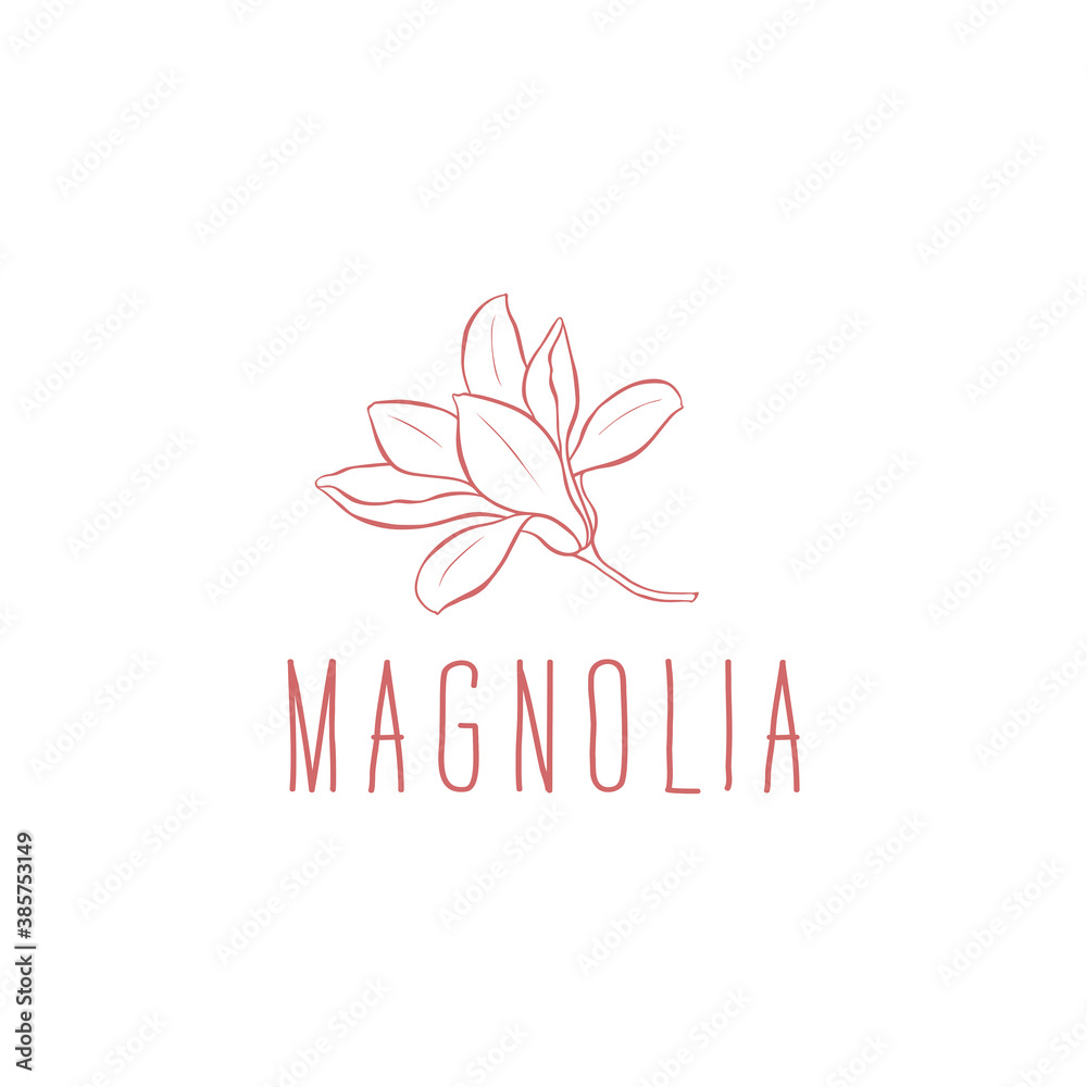 Logo Magnolia Stock Vector | Adobe Stock