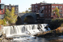 Rock Bridge And Fallen Tree In Fall Free Stock Photo - Public Domain ...