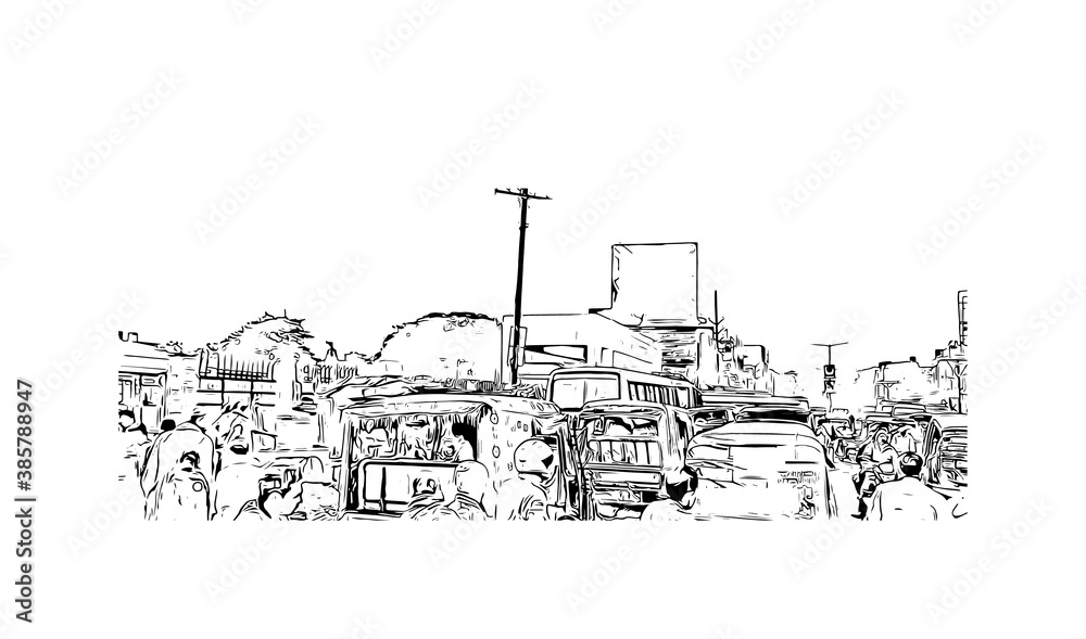 Building view with landmark of Bihar Sharif is the headquarters of ...