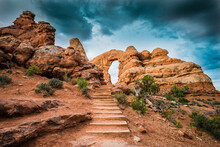 Red Rock Erosion Steps Free Stock Photo - Public Domain Pictures