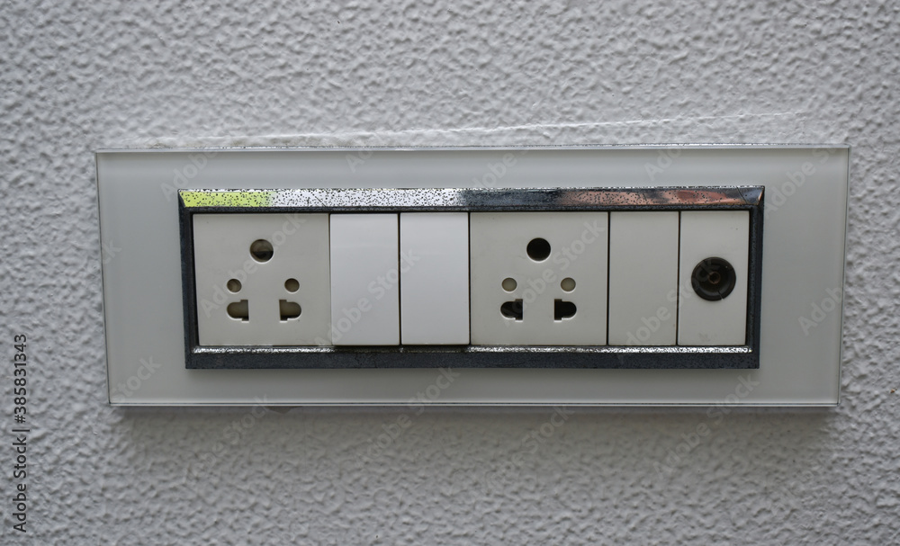 DESIGNER ELECTRICAL SWITCH BOARD WITH 2 PIN SOCKET AND three SWITCH and ...