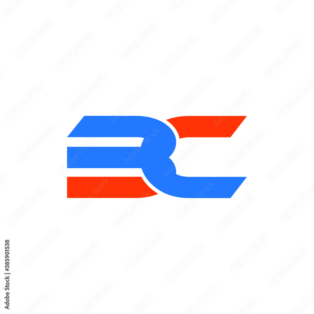 BC letter icon design on white background. Creative letter BD/B C logo ...