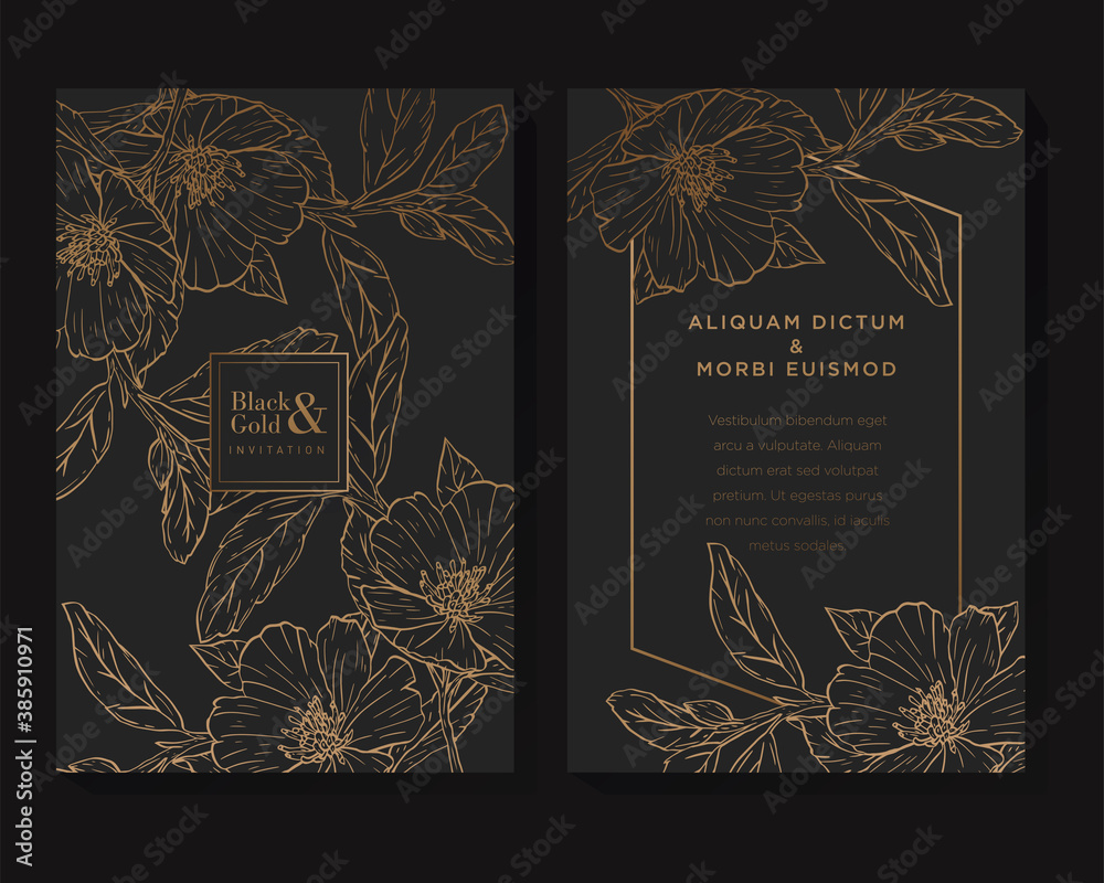 Invitation Design Template Stock Vector | Adobe Stock