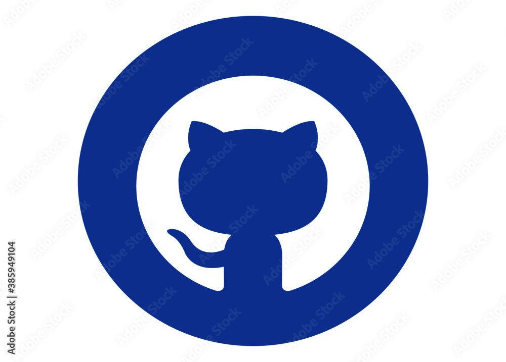 github icon for apps and web Stock Vector | Adobe Stock