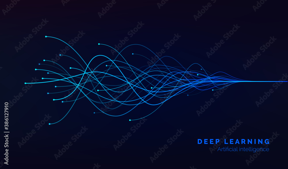 Vector de Stock Deep learning visualization. AI. artificial ...