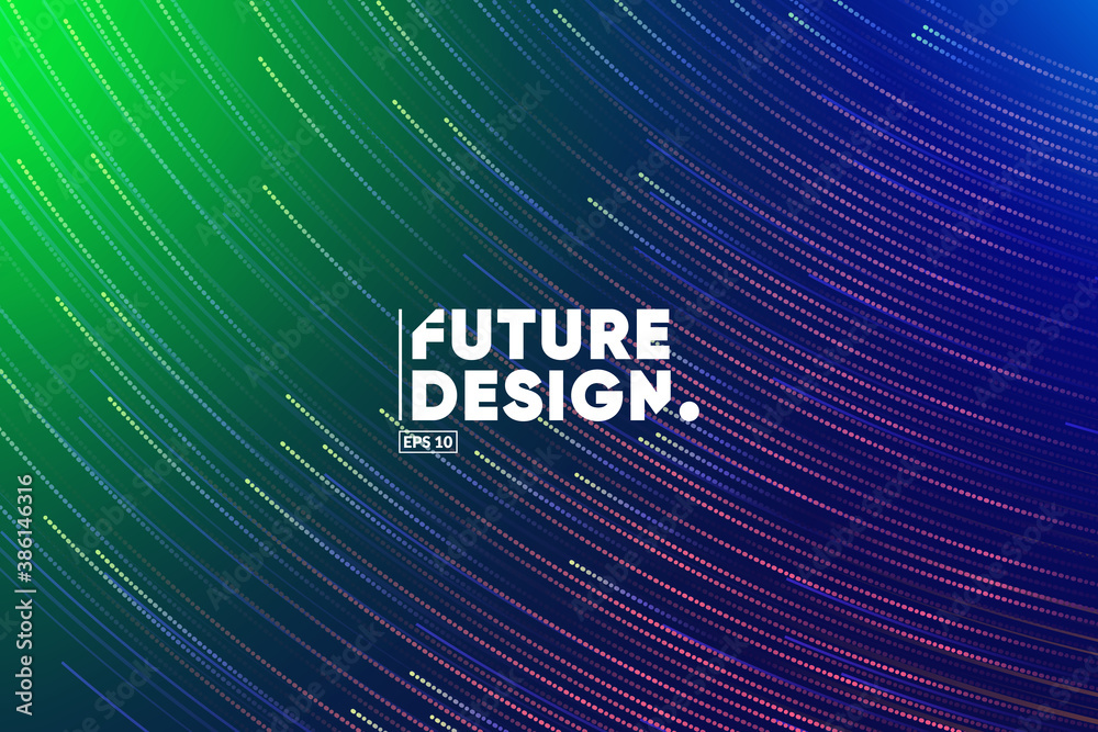 Gradient lines composition background. Future, Technology, Big data ...