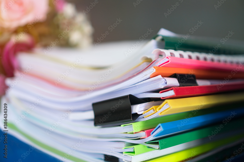 Education report in school,Class documents of Binders file Paperwork ...