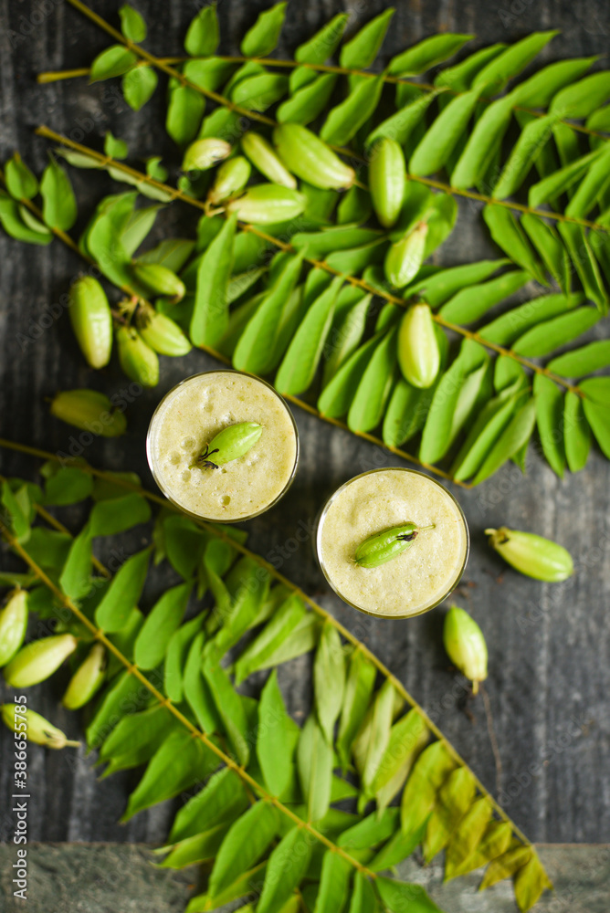 Belimbing sayur , Averrhoa bilimbi fruit juice sour taste used as a ...