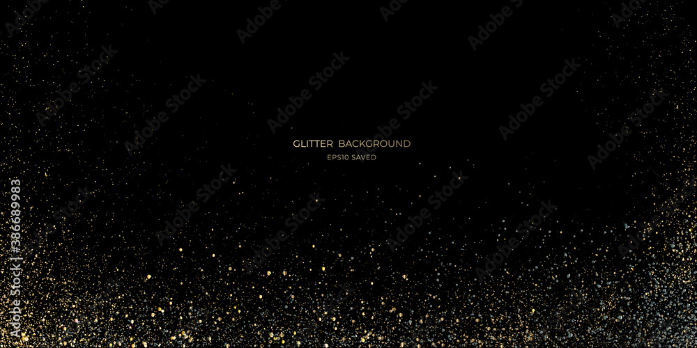 gold stardust light, glitter background Stock Vector | Adobe Stock