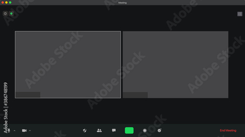 Zoom Interface. Zoom Video Conference. Video Call. Meeting App ...