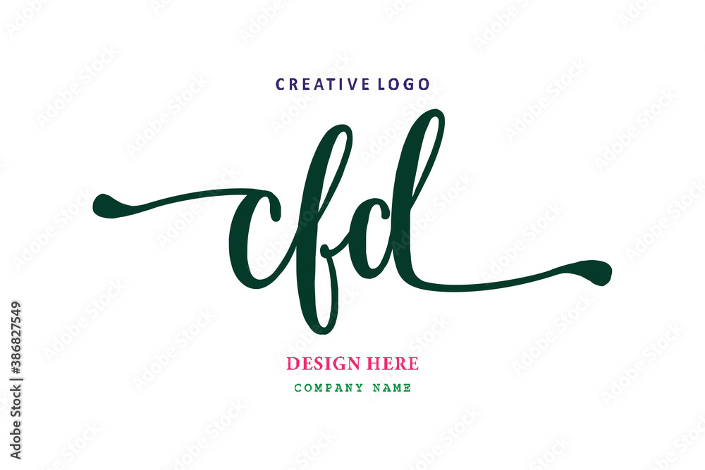 logo composition of the letter CFD is simple, easy to understand and ...
