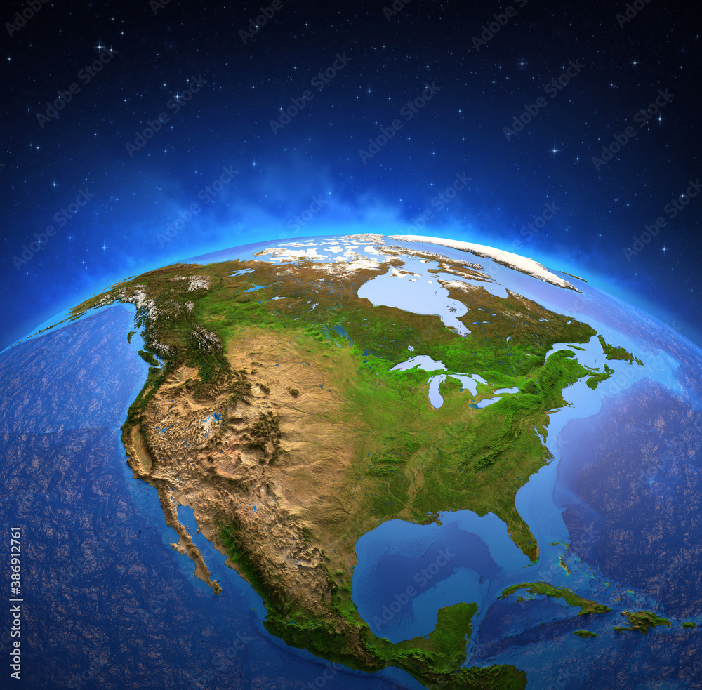 North America Physical Map Picture - Infoupdate.org