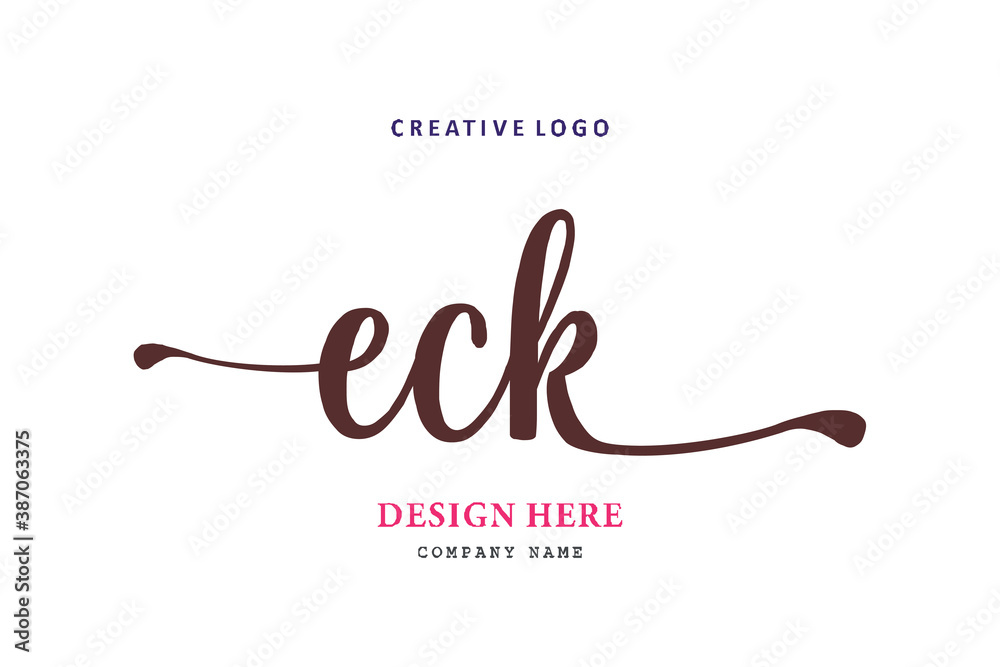 logo composition of the letter ECK is simple, easy to understand and ...