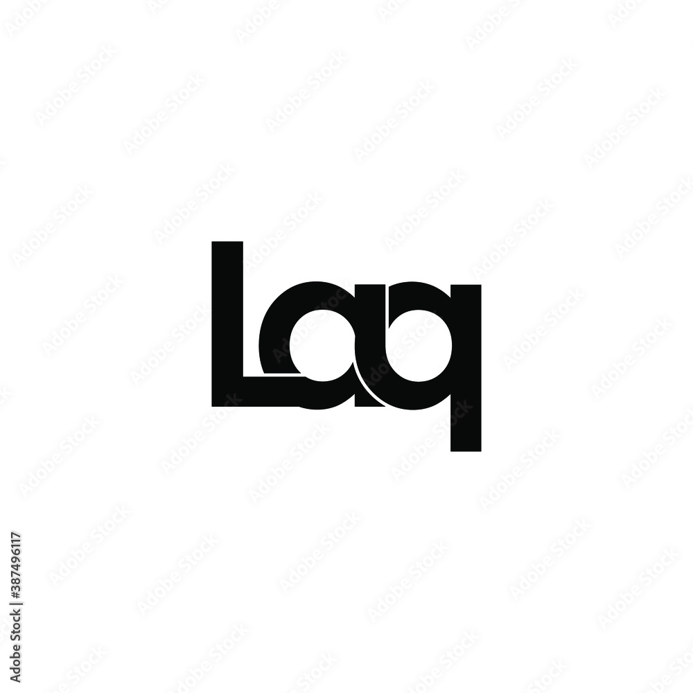 laq letter original monogram logo design Stock Vector | Adobe Stock