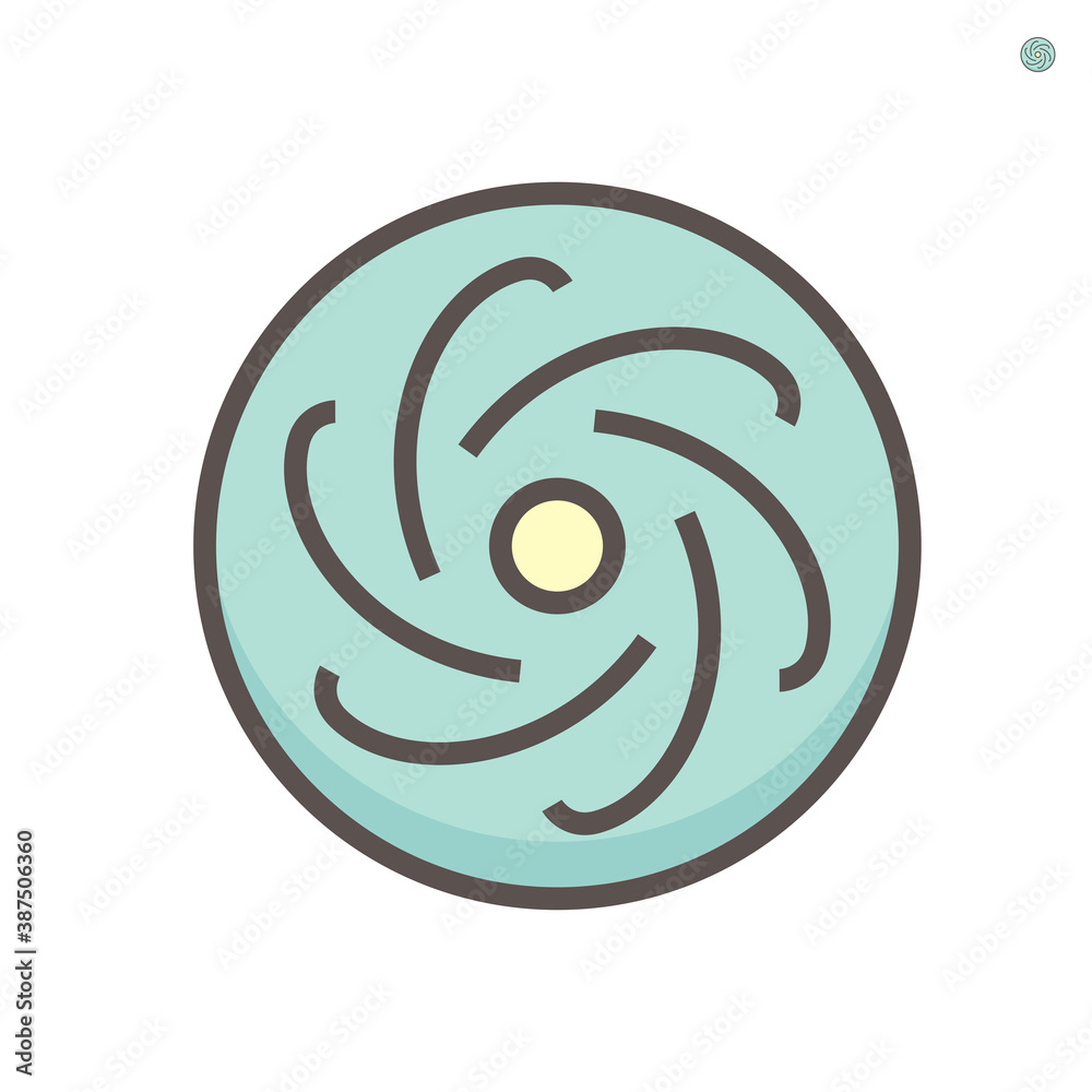 Vector de Stock Propeller icon. Device with a rotating hub and ...