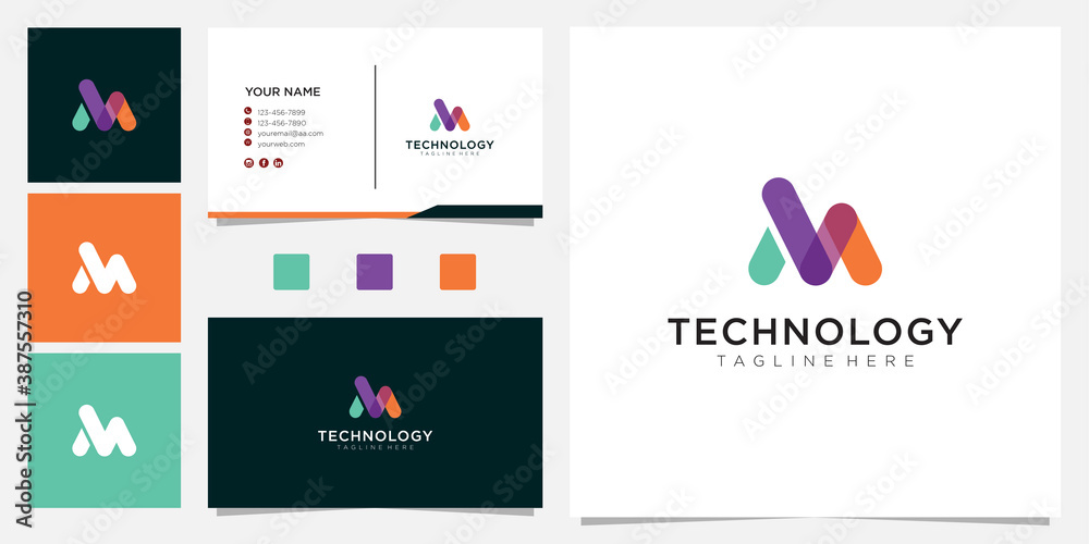 Letter M Logo Icon Design Template Stock Illustration | Adobe Stock