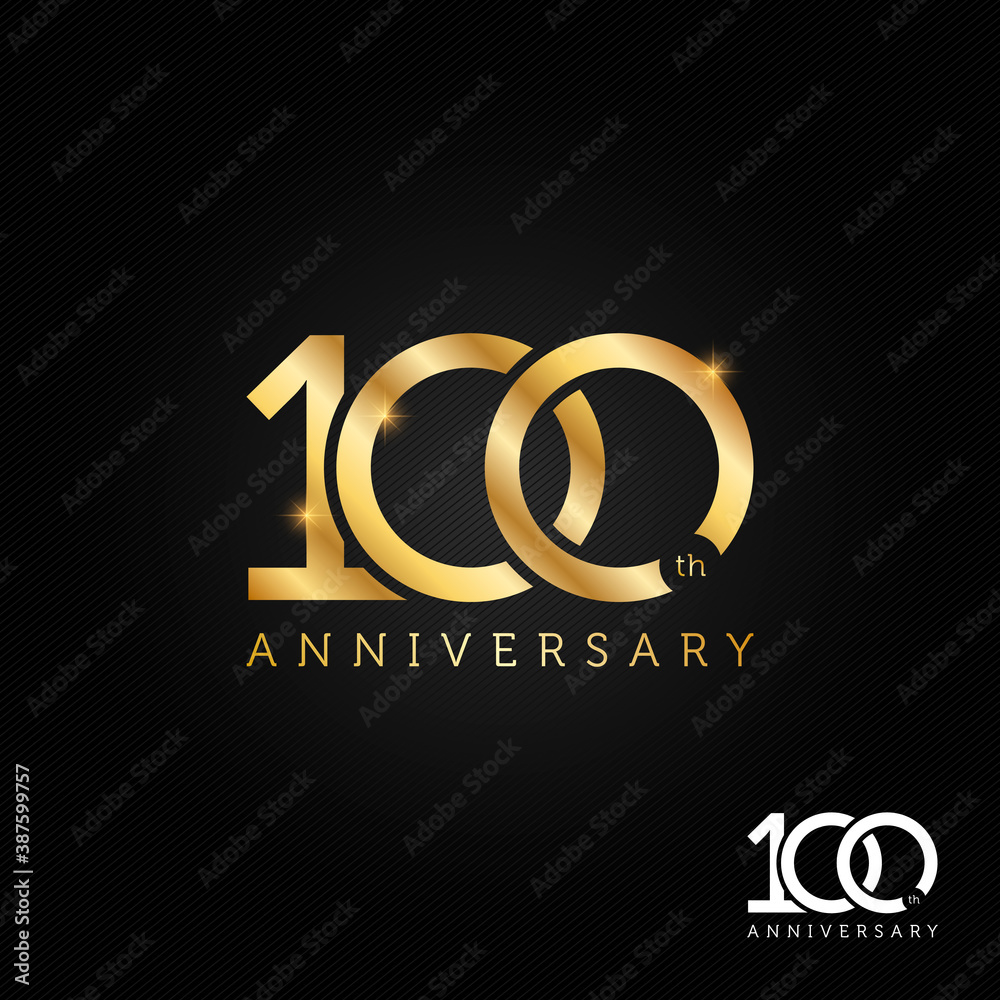 100 years anniversary logo, icon and symbol vector illustration Stock ...