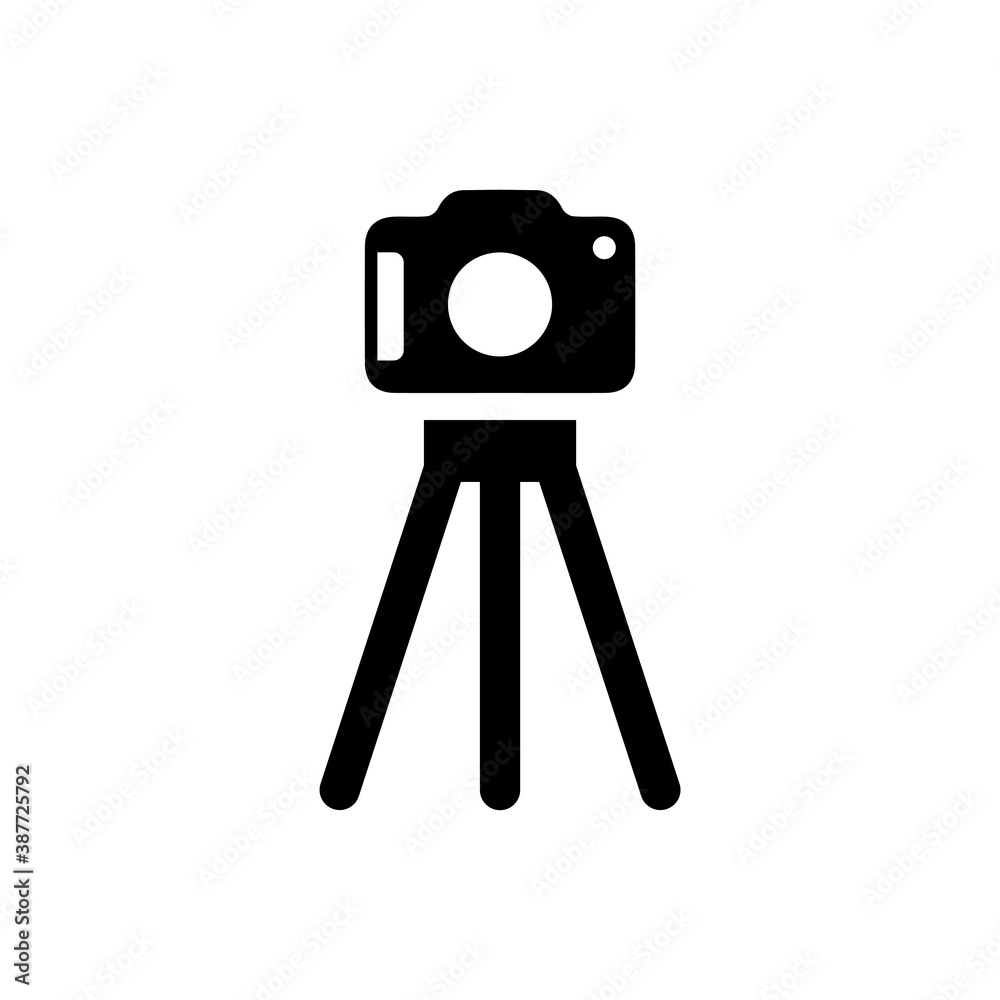 Camera tripod icon Stock Vector | Adobe Stock
