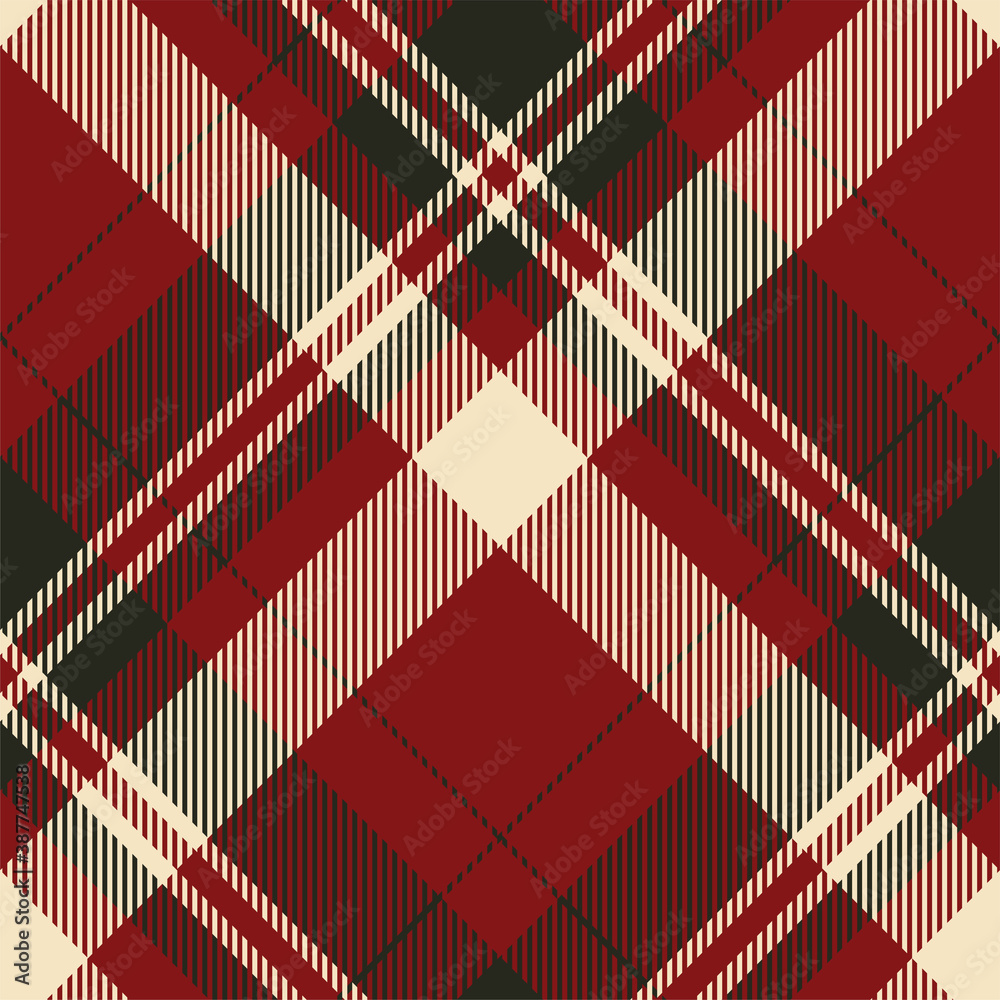 Tartan scotland seamless plaid pattern vector. Retro background fabric ...