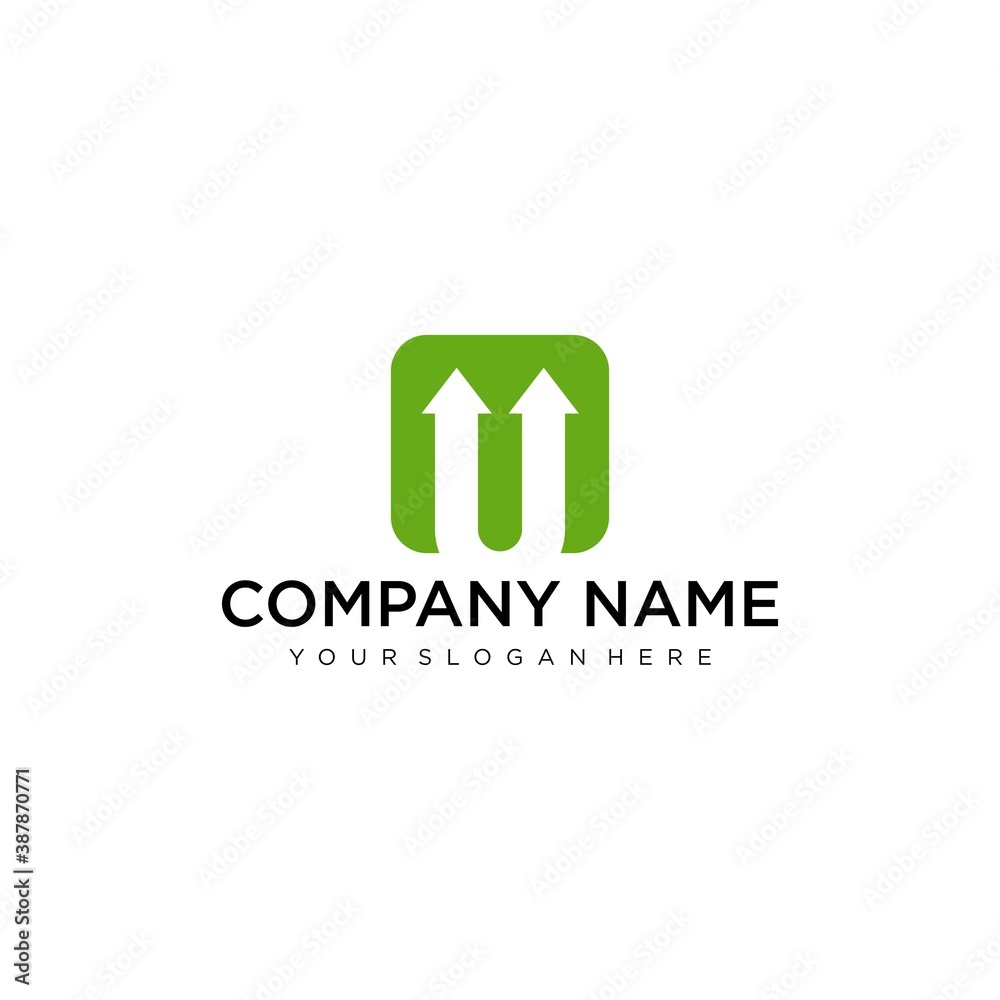 Vector de Stock Letter U line logo design. Linear creative minimal ...