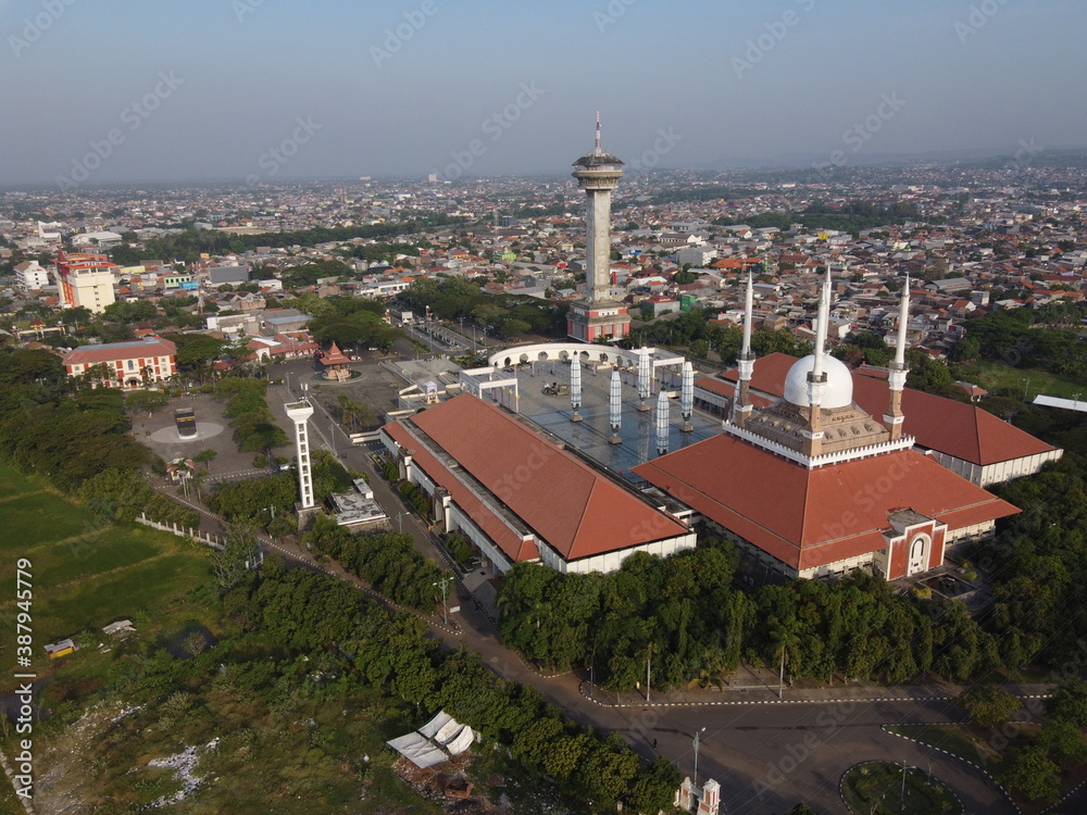 the grandeur of the Great Mosque of Central Java, Semarang Indonesia ...