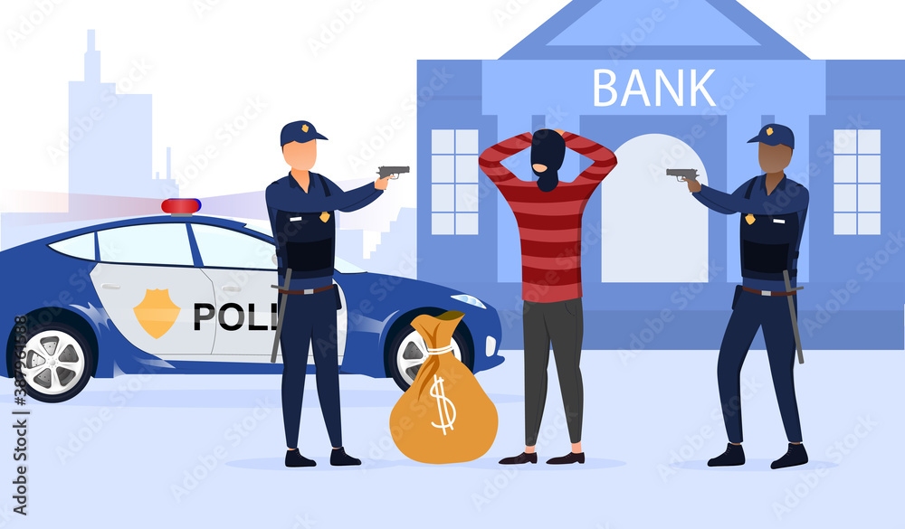 Concept of law and order and the fight against crime. Diverse of ...