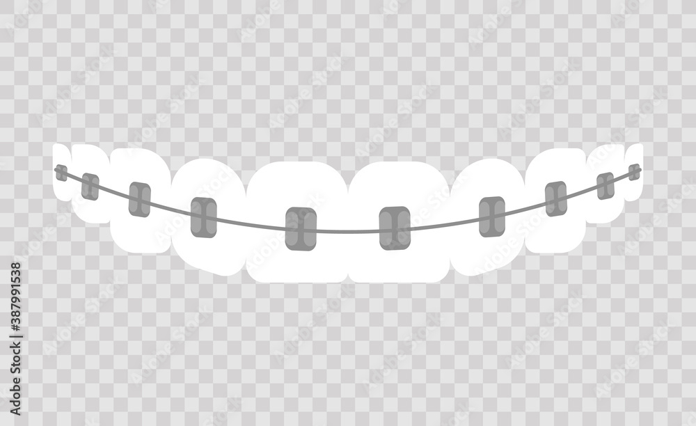 Braces transparent icon. Braces symbol design from Dentist collection ...
