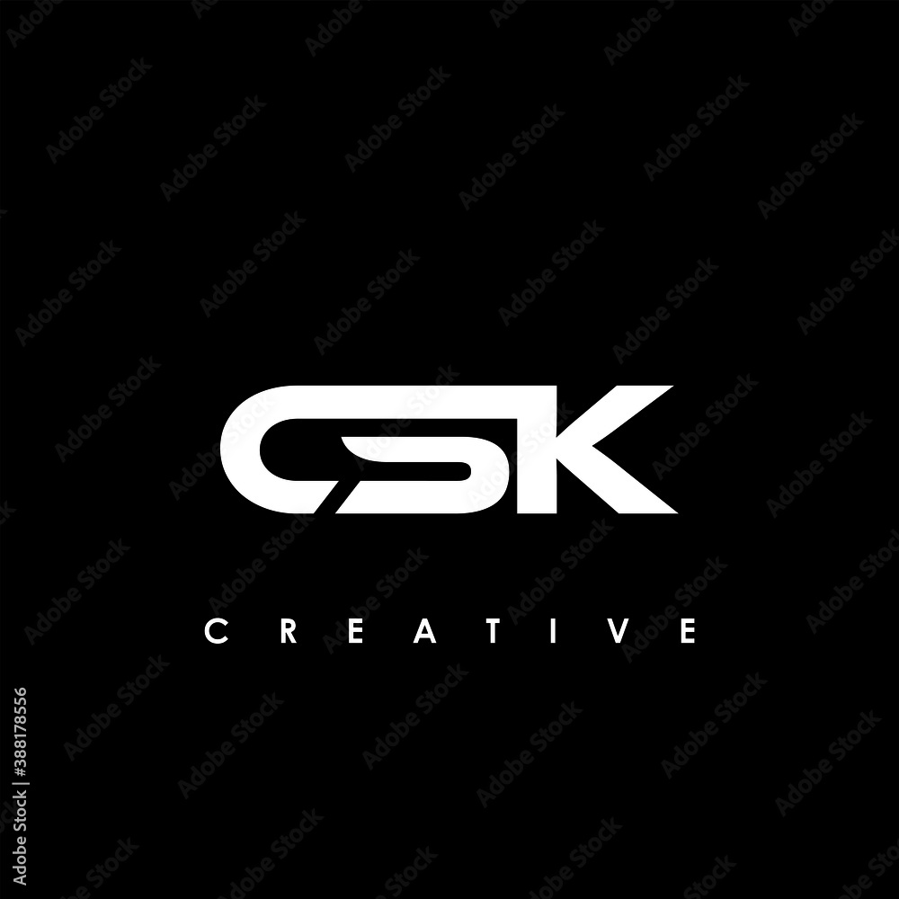 CSK Letter Initial Logo Design Template Vector Illustration Stock ...