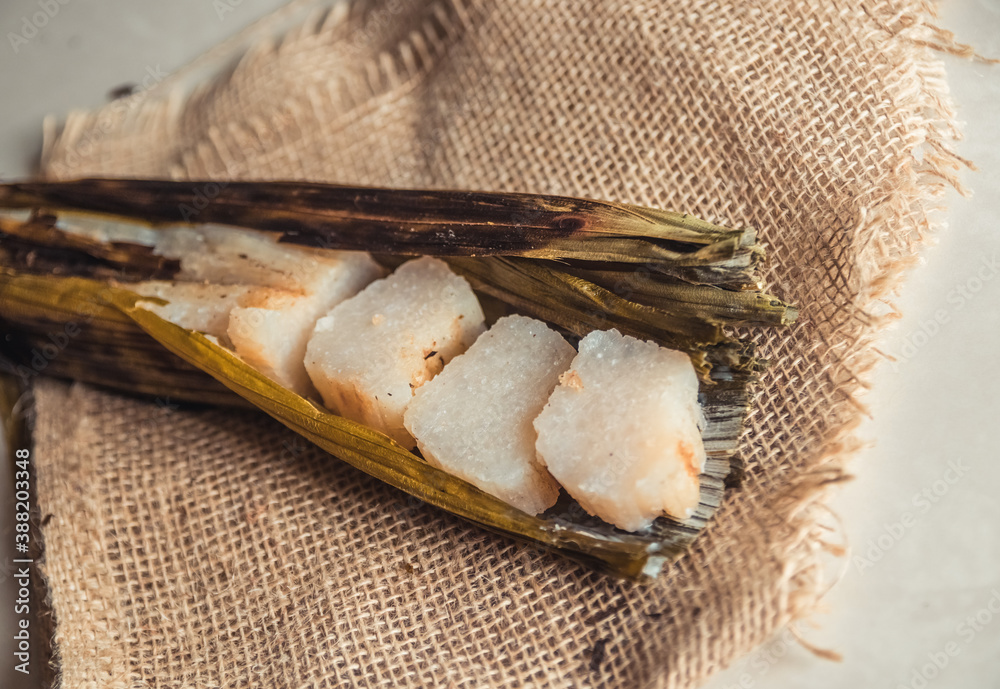 Brazilian traditional dessert. Bolo de tapioca (mane doido, pe de zumbi ...