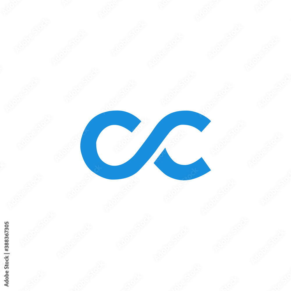 CC Logo Vector Symbols Moderen Simple Stock Vector | Adobe Stock