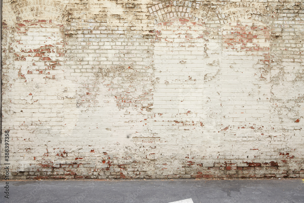 Rustic aged brick wall Stock Photo | Adobe Stock