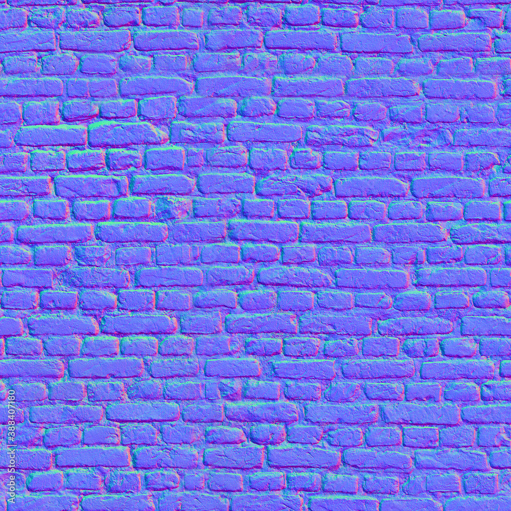 Ilustración de Stock 8K castle brick wall roughness texture, height map ...