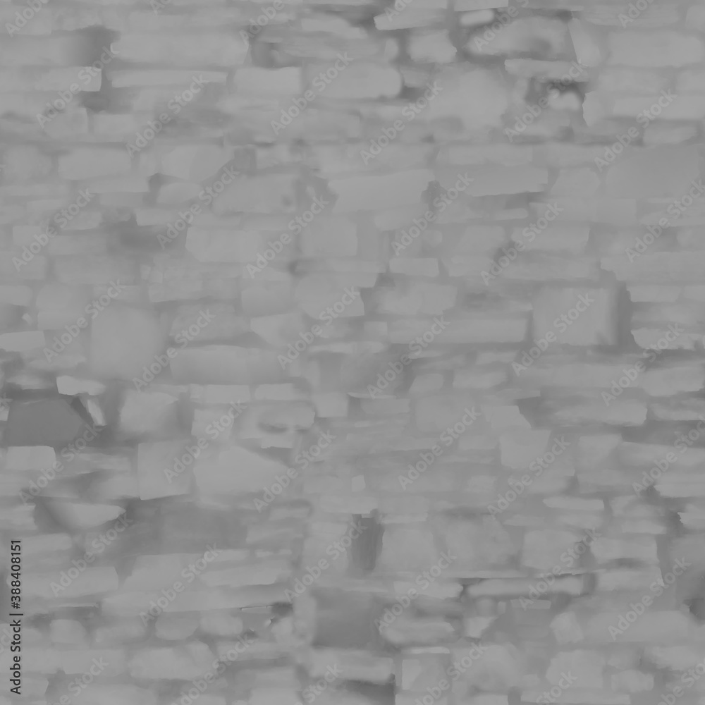 8K castle wall slate roughness texture, height map or specular for ...