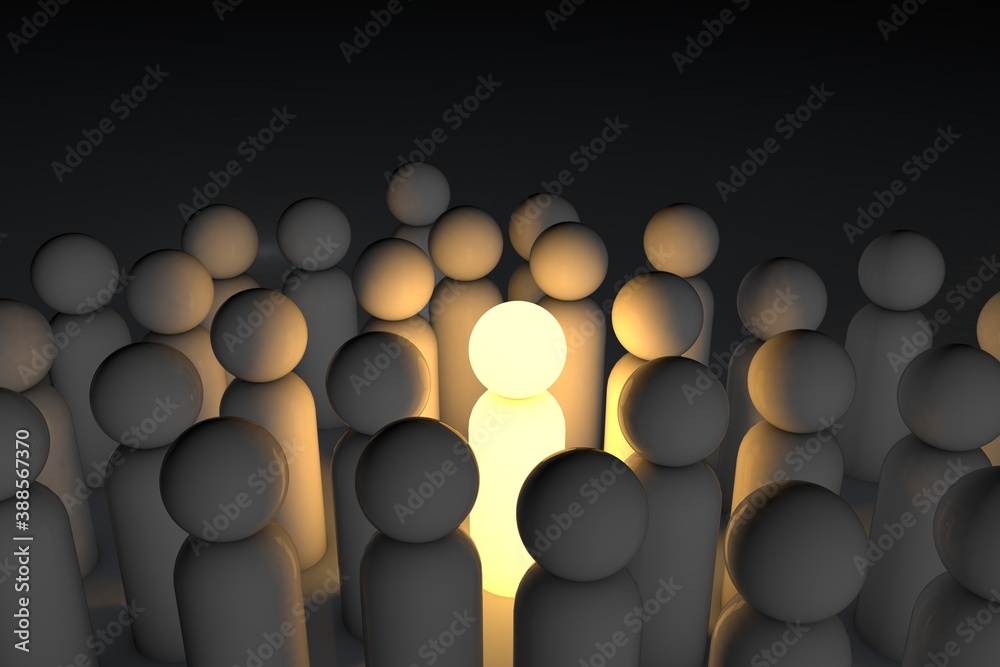 A unique and talented person, among the crowd of the same ...