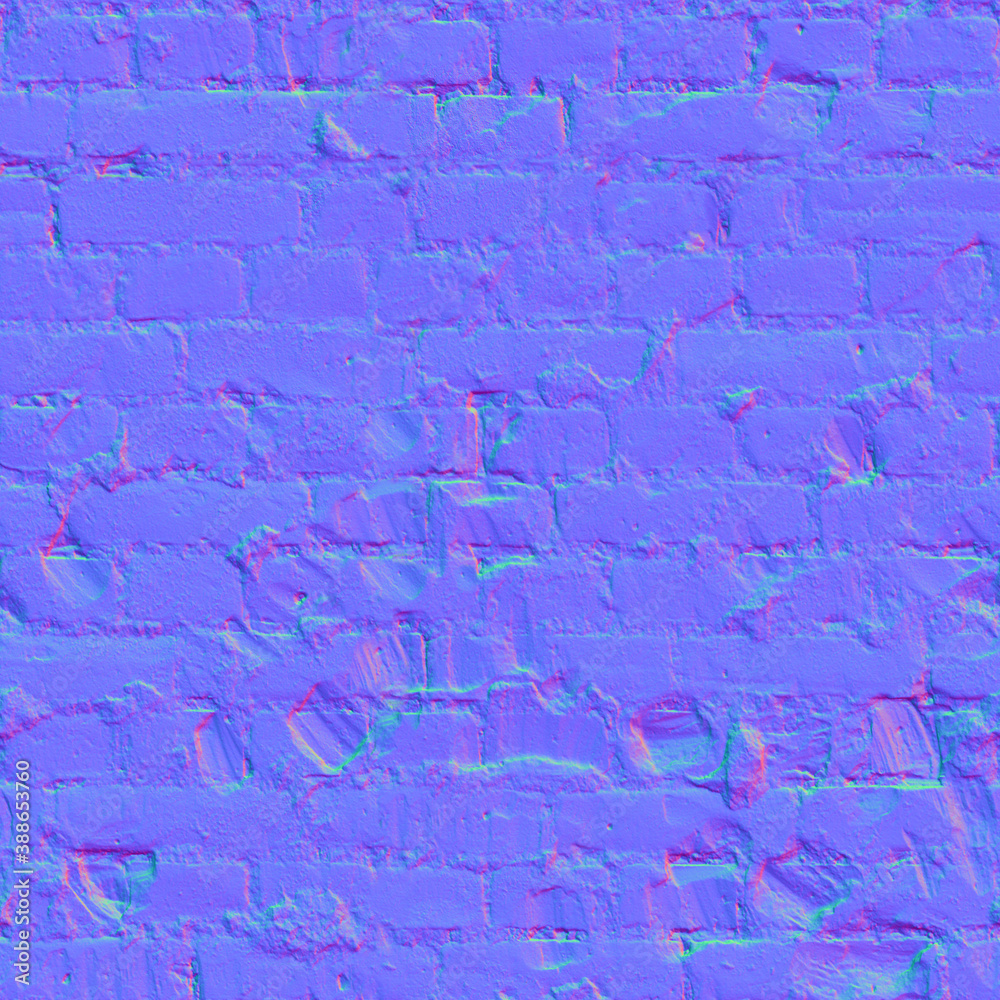 Ilustración de Stock 8K wall bricks roughness texture, height map or ...